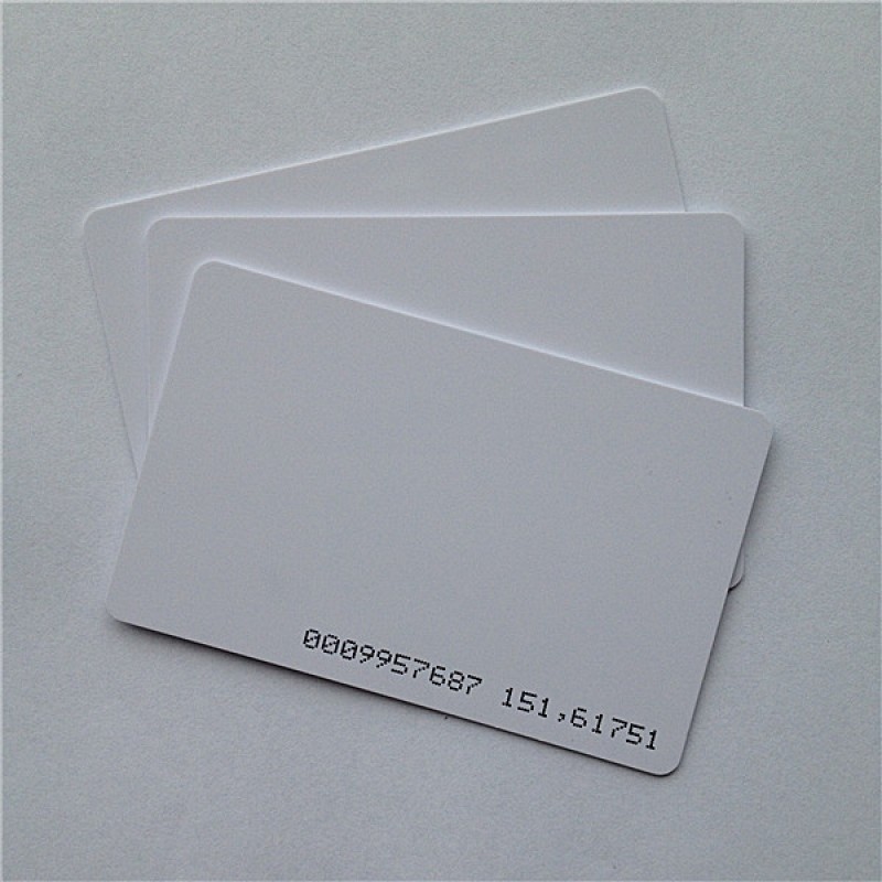 125KHZ TK4100 RFID Inkjet PVC ID Card With 18 UID Number